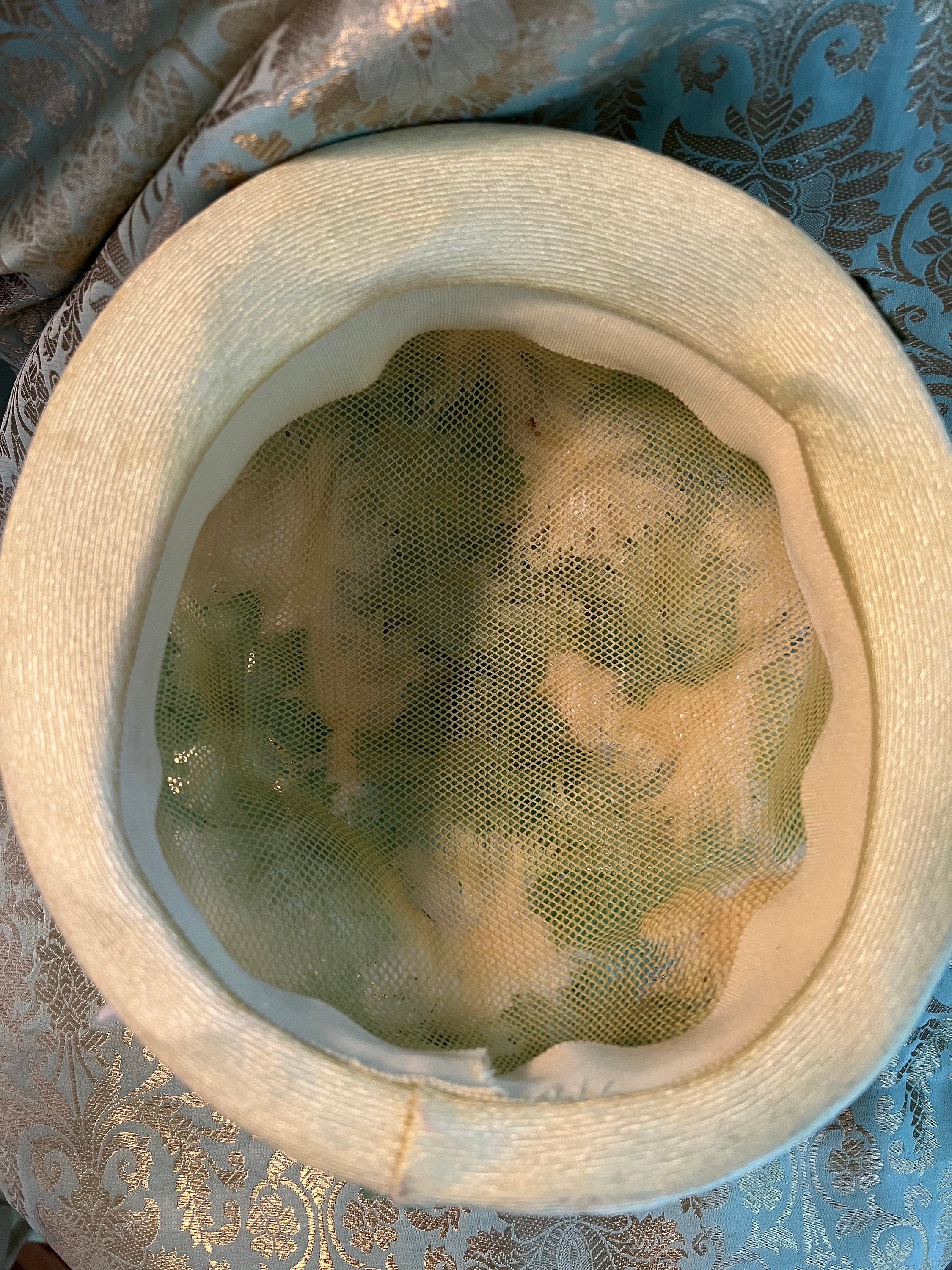 Amazing 1950's Straw Floral Hat, Cream Green Combination, Stunning - Etsy