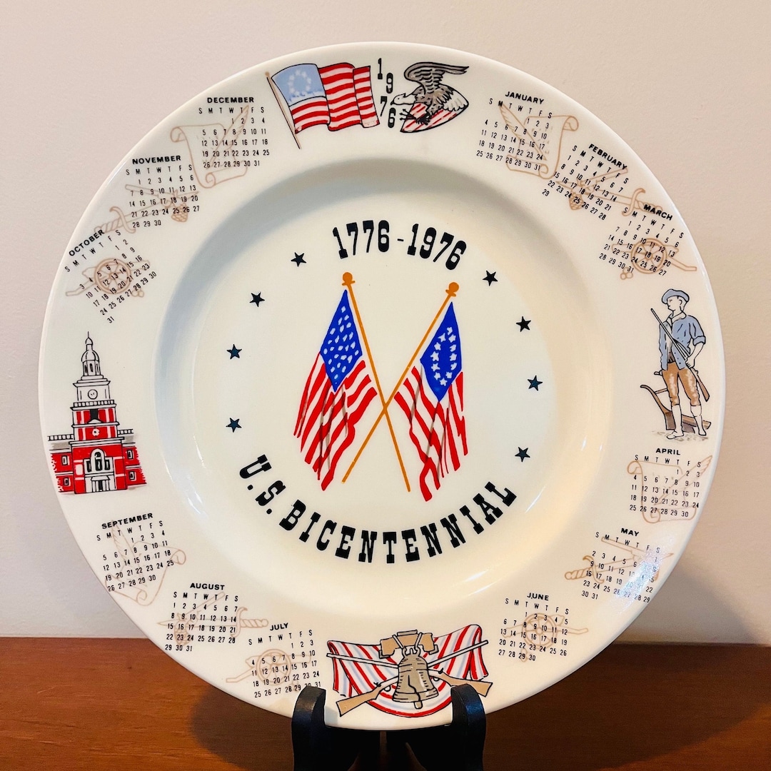 Vintage United States Bicentennial 1776-1976 Commemorative Plate. US ...