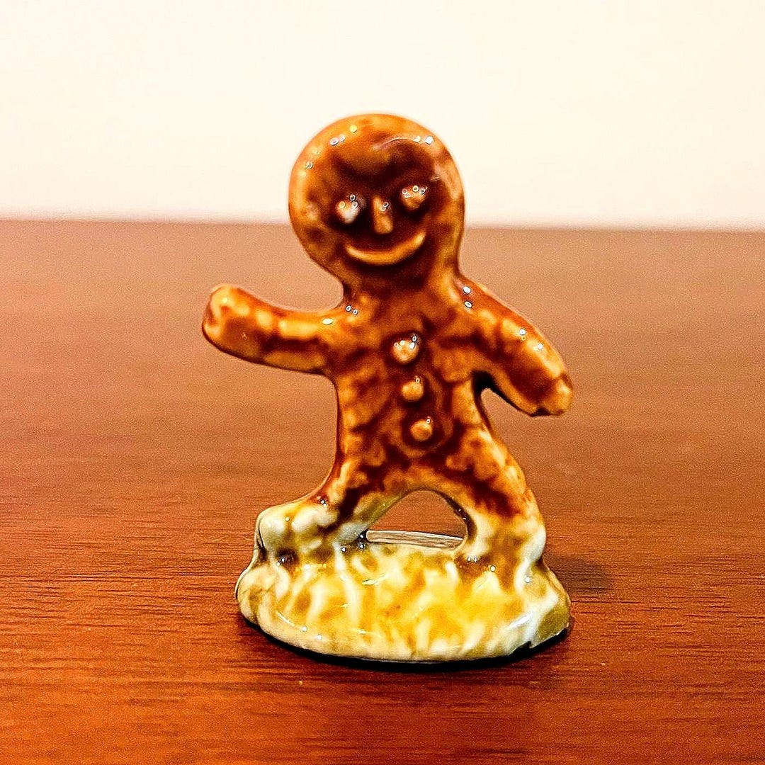 Vintage Wade Ceramic Gingerbread Man Figurine. Red Rose Tea Gingerbread ...