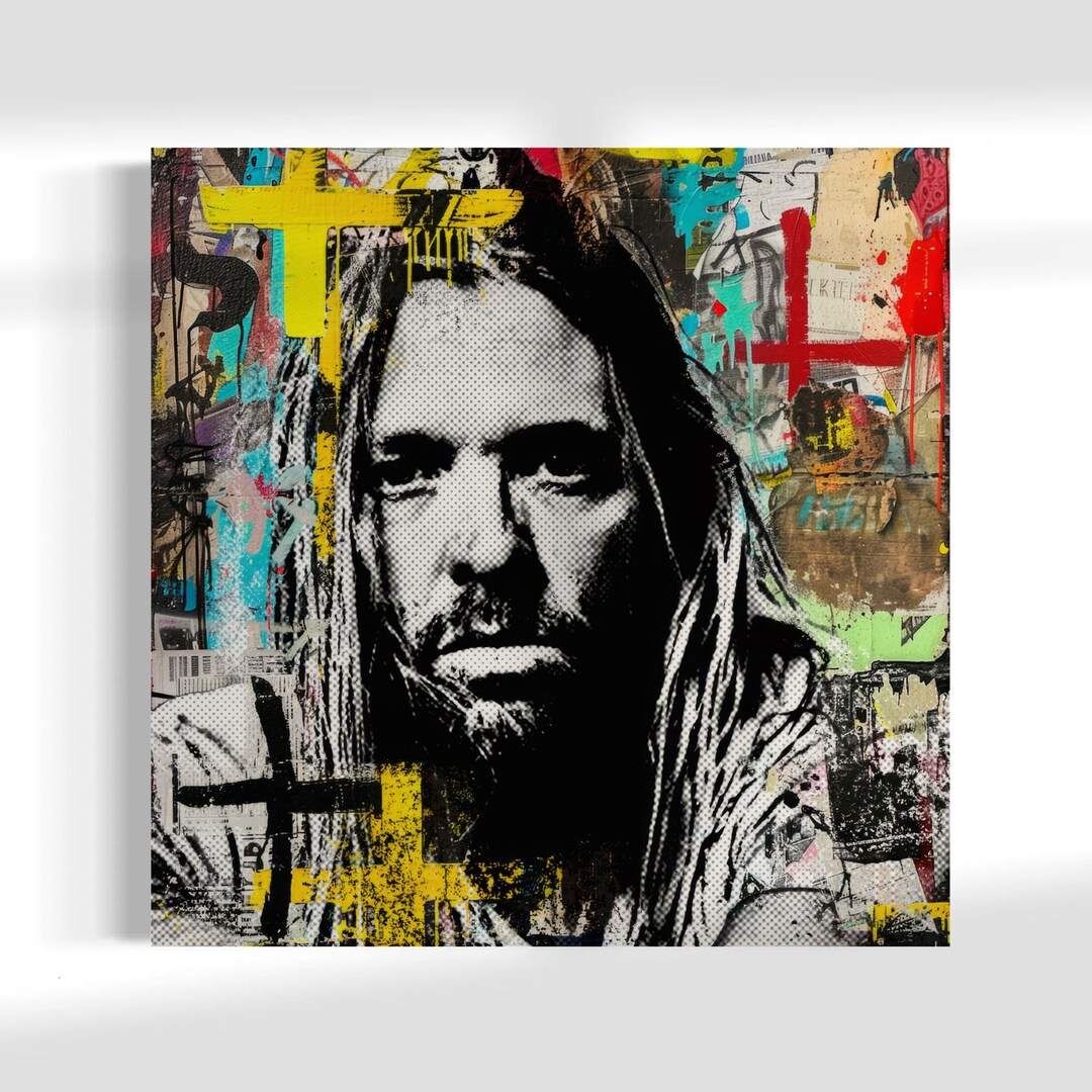 Taylor Hawkins Grunge Pop Art Print - Digital Download | Edgy Wall Art ...