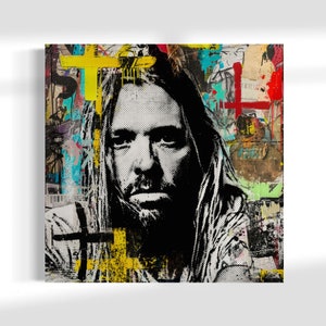 Taylor Hawkins Grunge Pop Art Print - Digital Download | Edgy Wall Art ...