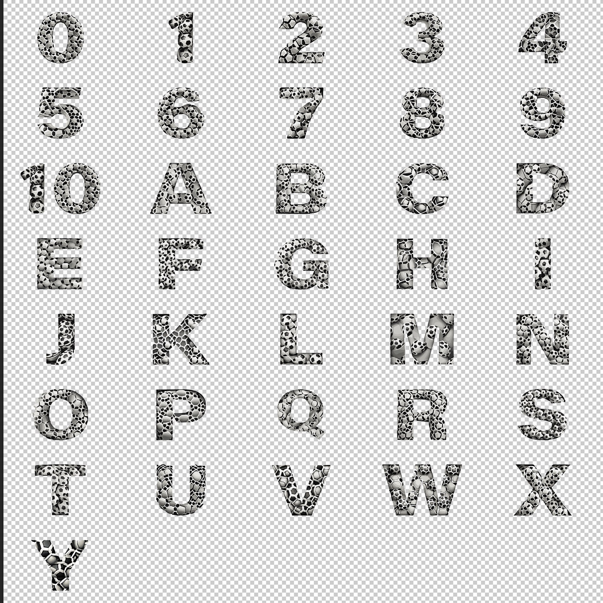 Soccer Ball Letters SVG Bundle, Team Monogram (instant Download) - Etsy