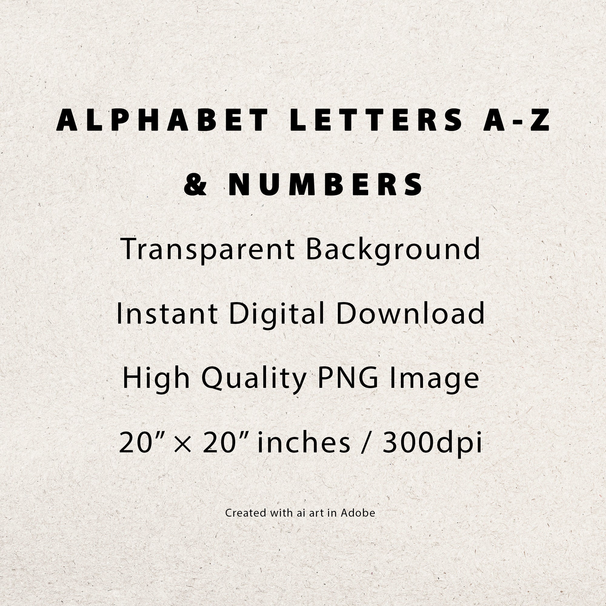 Grass Letters & Numbers PNG Set – Ai-generated Alphabet (digital ...