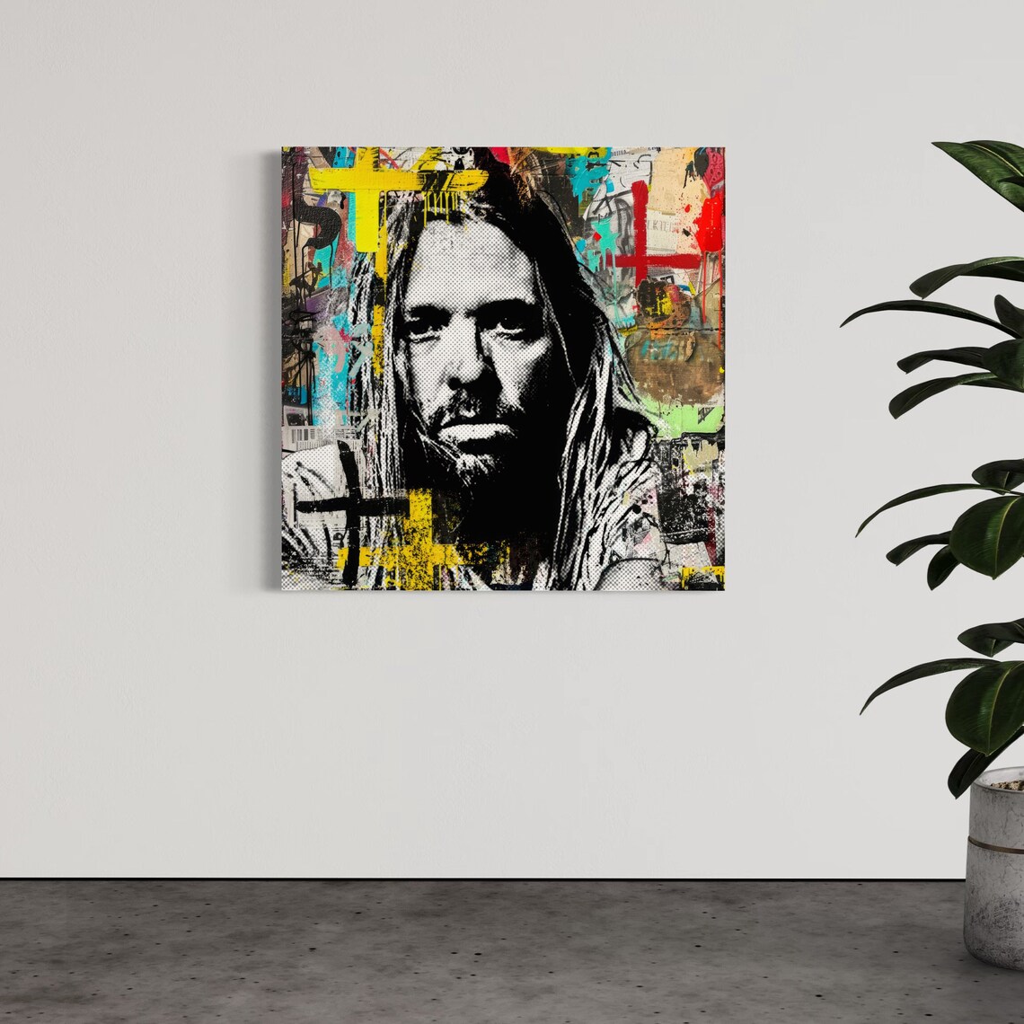 Taylor Hawkins Grunge Pop Art Print - Digital Download | Edgy Wall Art ...