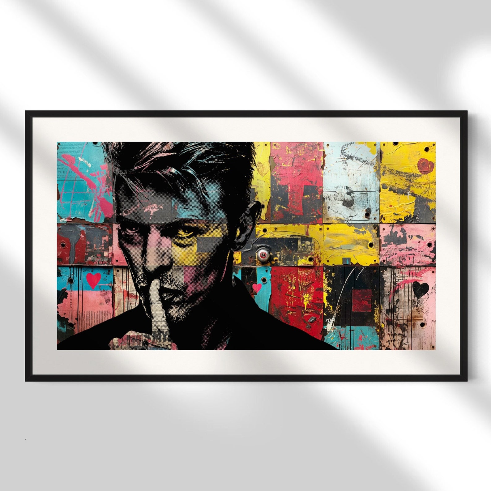 David Bowie Art Print - Digital Download | Grunge Edgy Wall Art ...