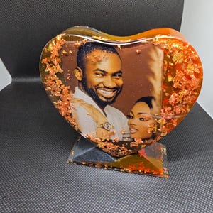 Mini Handmade Resin Heart Picture Frame - Etsy