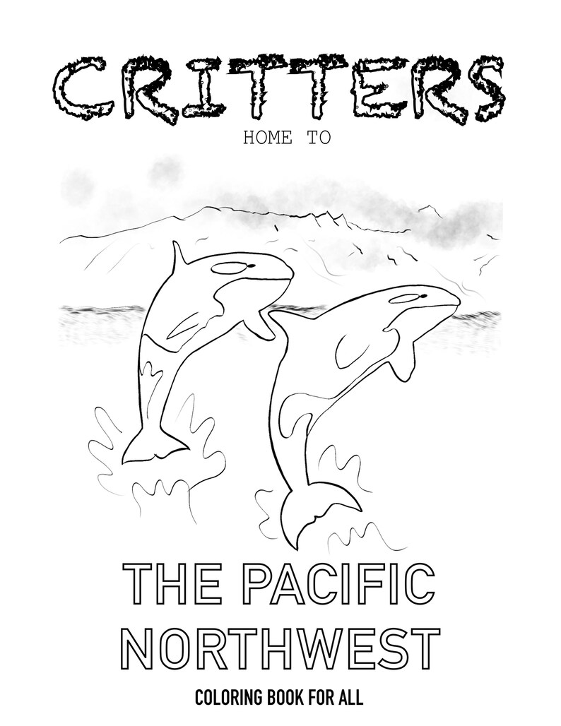 Animal Coloring Pages- Pacific Northwest - Etsy