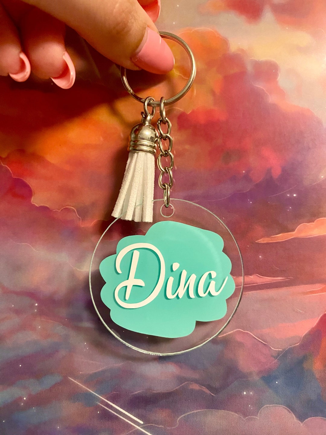 Customized Name Keychain - Etsy