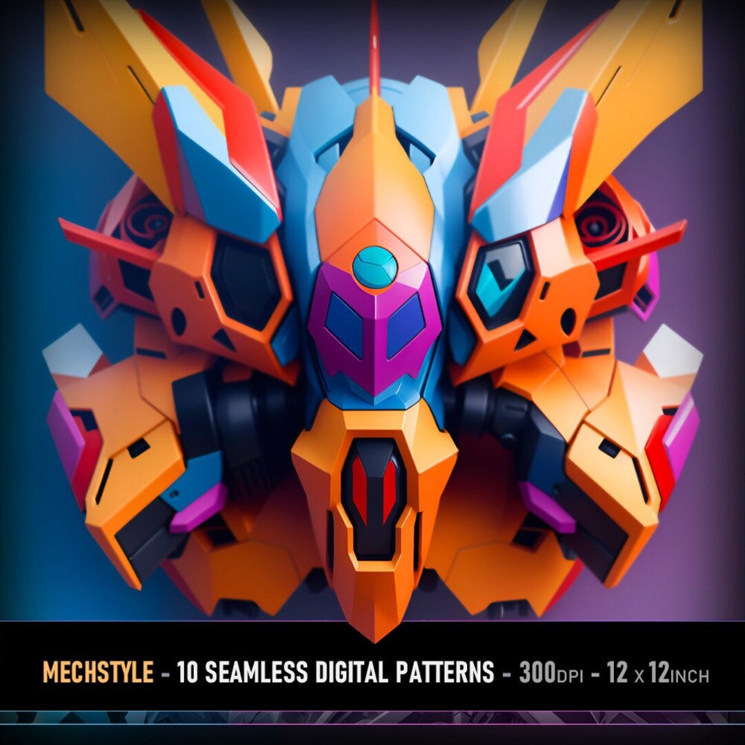 10 Jaw Dropping Mech Designs, Colorful Robot Inspired Art (think ...