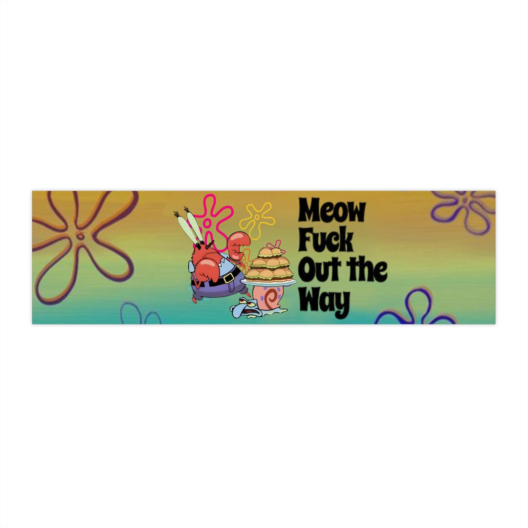 Spongebob Meme Bumper Sticker - Etsy