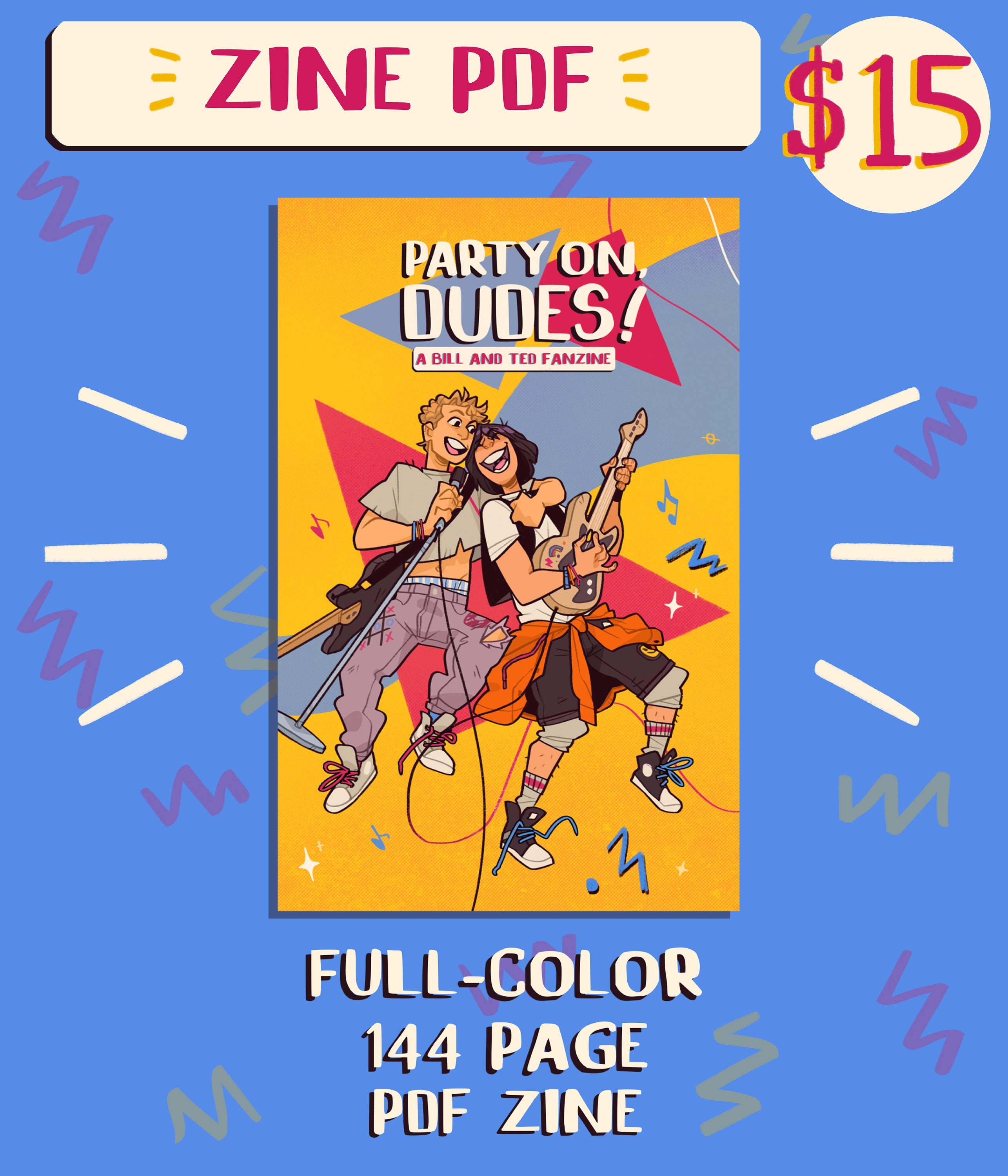 Party On, Dudes! A Bill and Ted Fanzine Digital Zine - Etsy