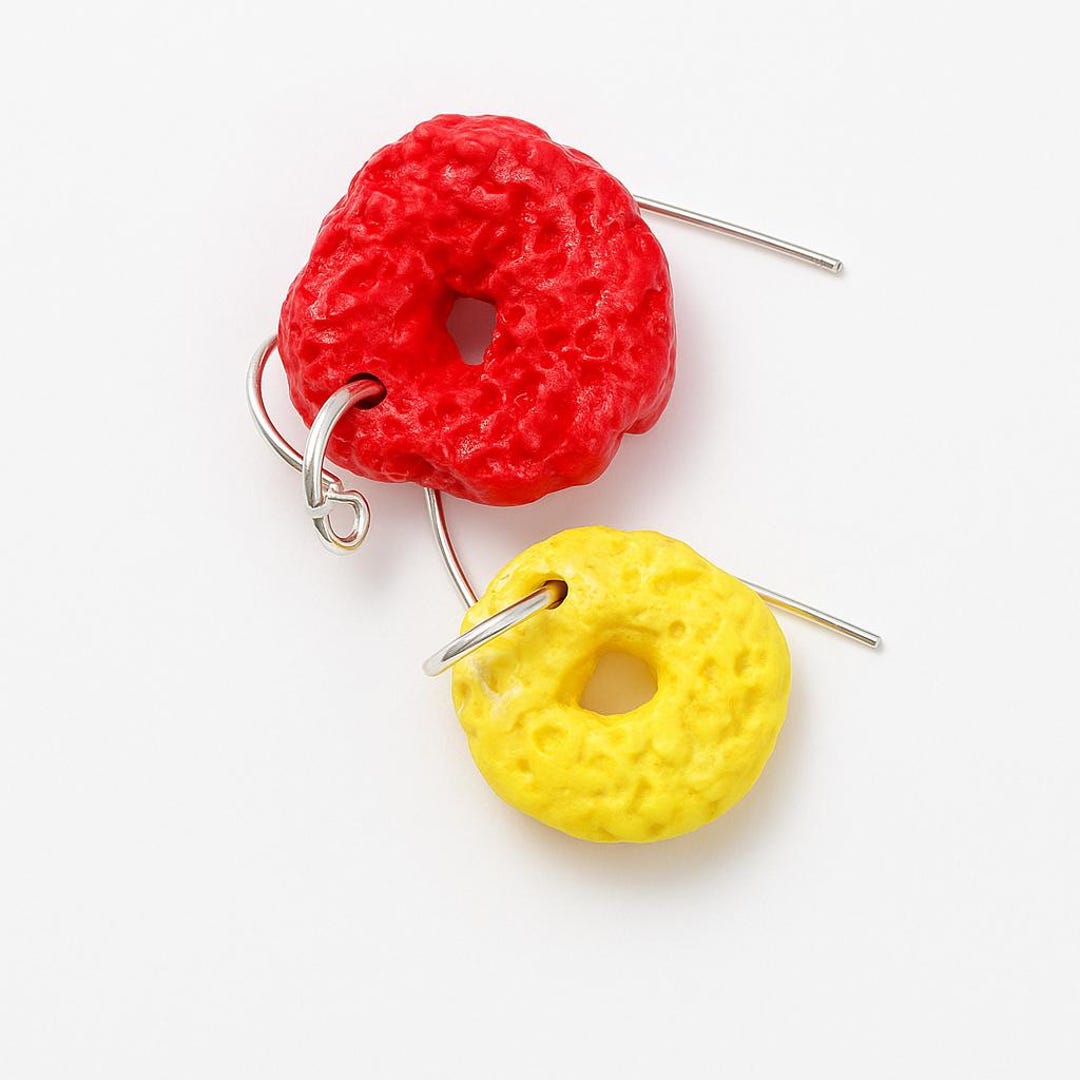 Handmade Cereal-inspired Earrings - Froot Loops Childhood Nostalgia - Etsy