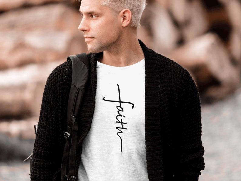 Faith Cross - Vertical SVG, Faith Clipart, Circut Silhouette T-shirt ...