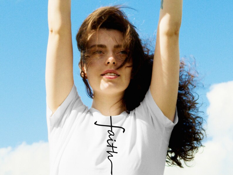 Faith Cross - Vertical SVG, Faith Clipart, Circut Silhouette T-shirt ...