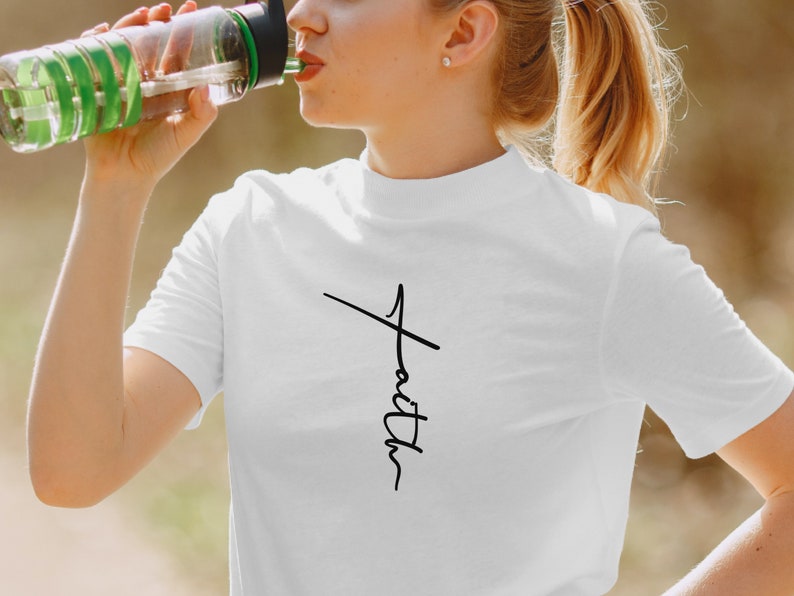 Faith Cross - Vertical SVG, Faith Clipart, Circut, Silhouette T-shirt ...