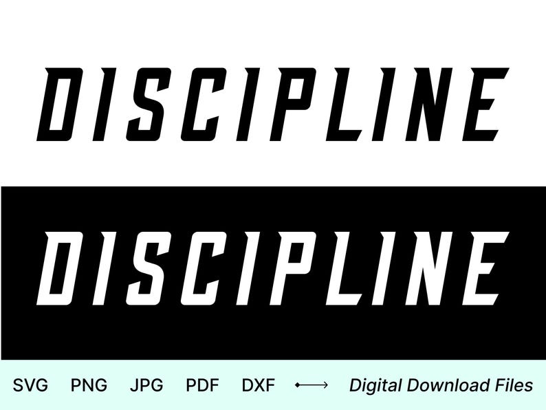 Discipline SVG – Discipline Text Svg – Discipline Clipart – Discipline ...