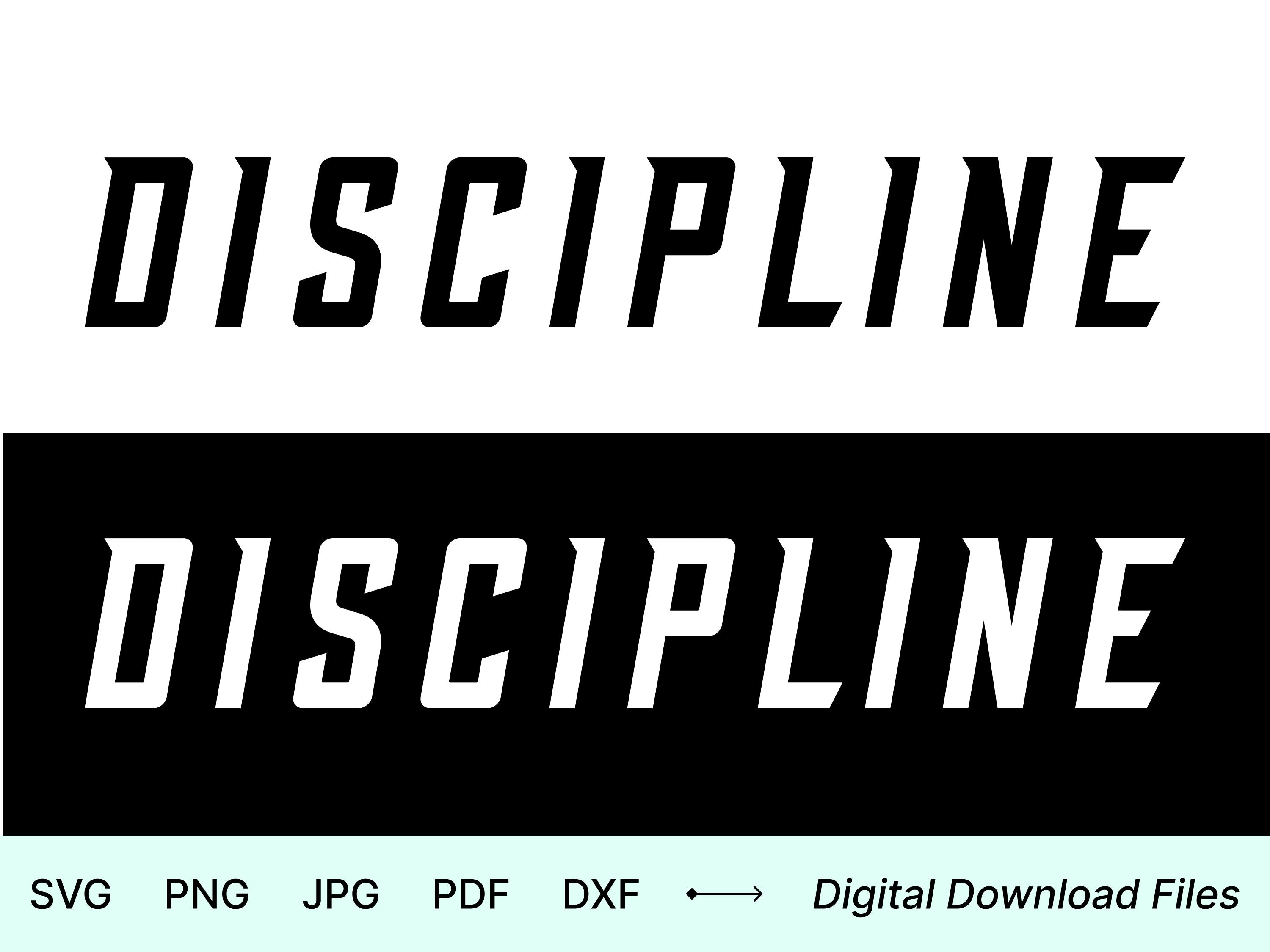 Discipline SVG – Discipline Text Svg – Discipline Clipart – Discipline ...