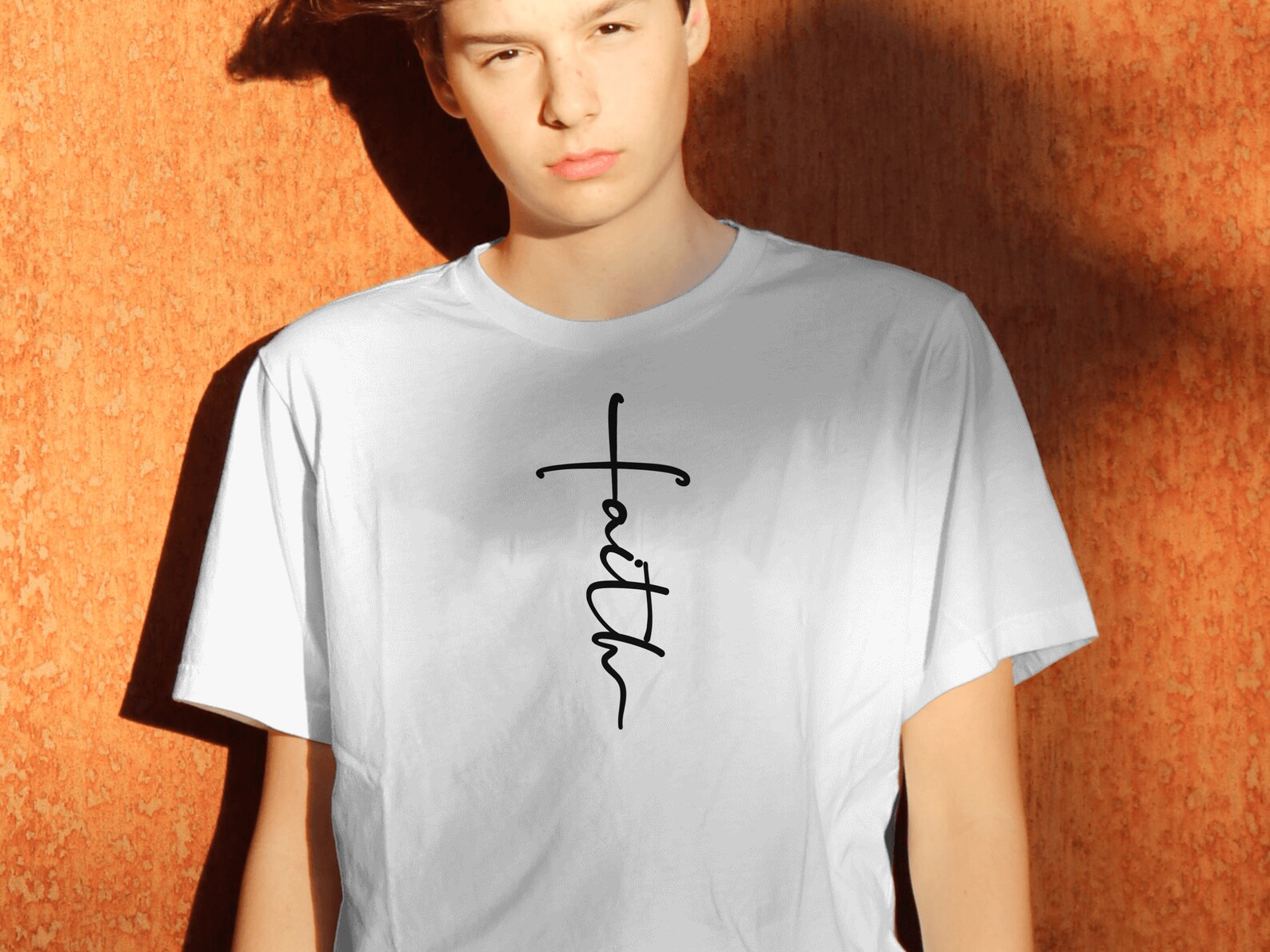 Faith Cross - Vertical SVG, Faith Clipart, Circut Silhouette T-shirt ...
