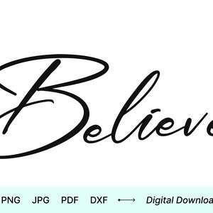 Believe SVG – Believe Cross Svg – Believe Clipart – Believe Word Svg ...