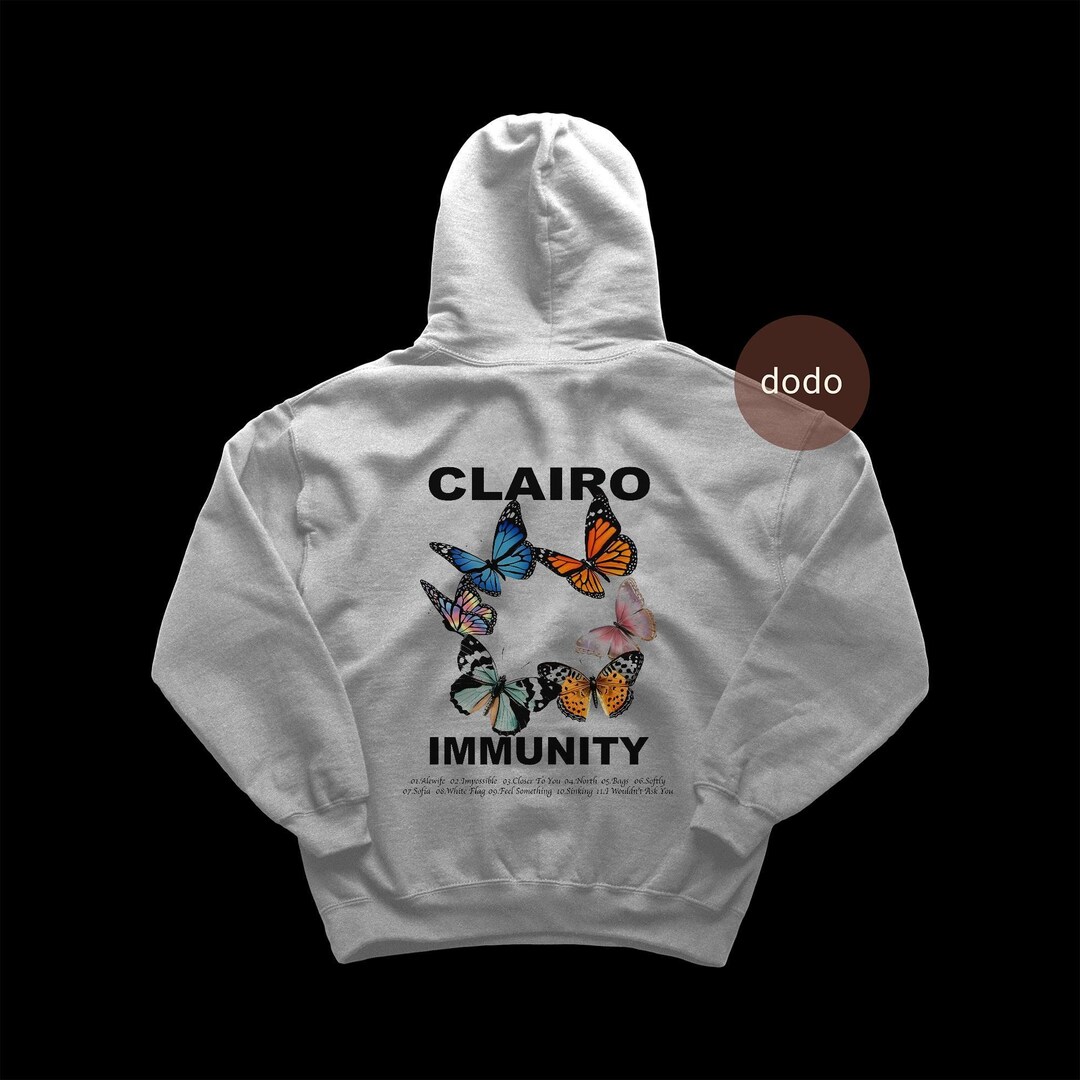 Clairo Hoodie - Pop Music Hoodie - Immunity Album - Clairo Album Hoodie ...
