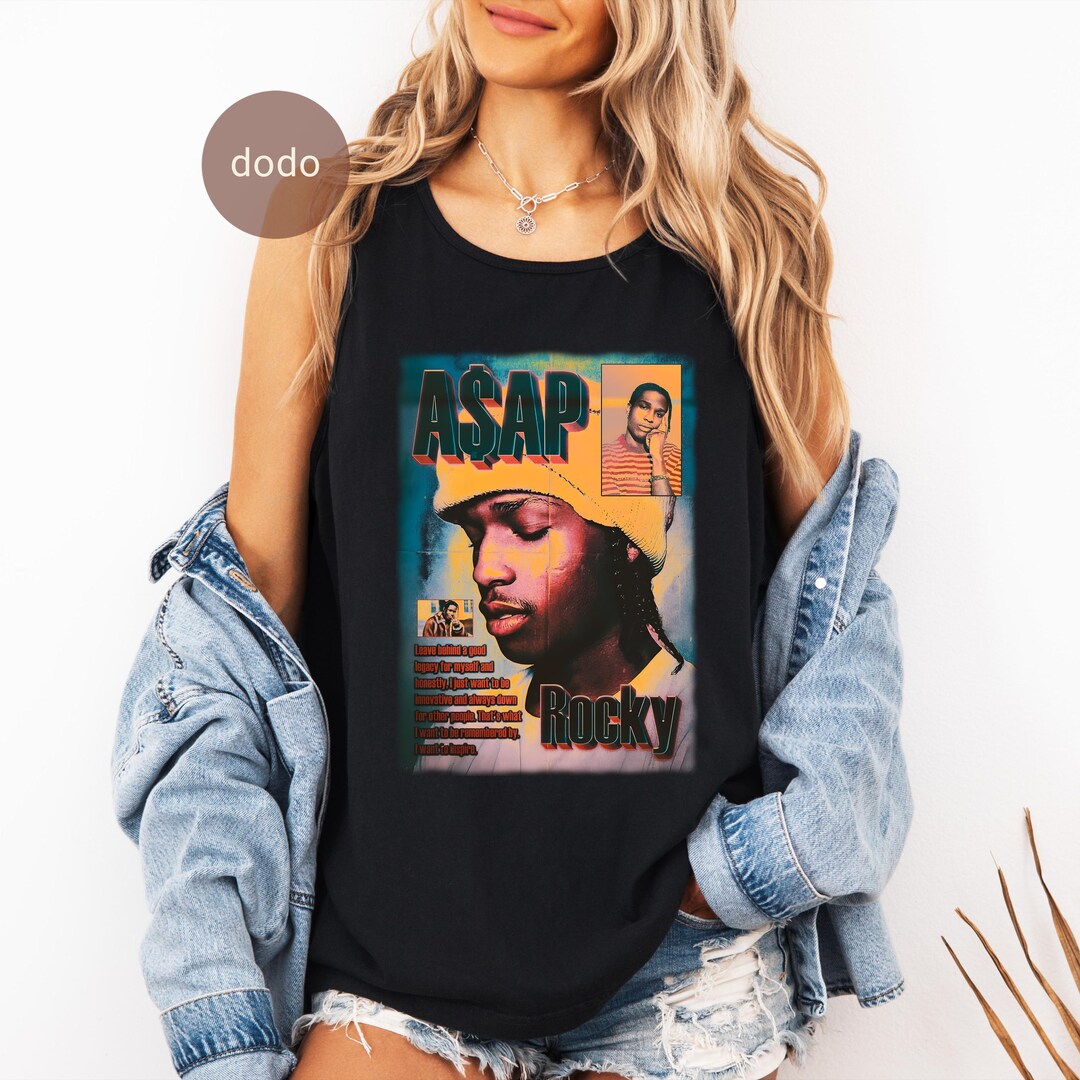 Premium ASAP Rocky Tank Top - At.long.last.asap Album - Rap Music - Fan ...
