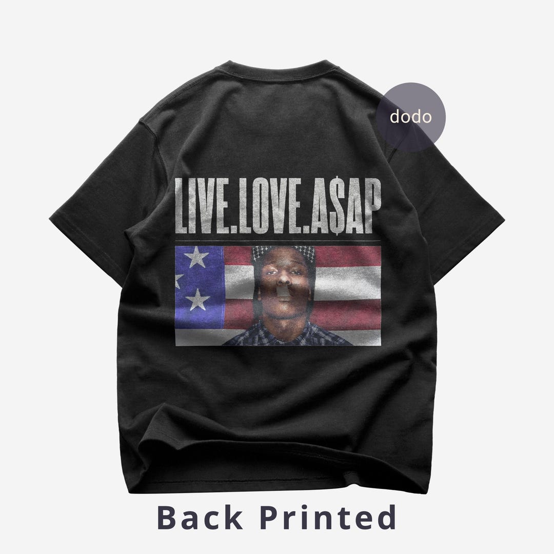 Premium ASAP Rocky Back T-shirt Long Live ASAP Album T-shirt Highjack ...