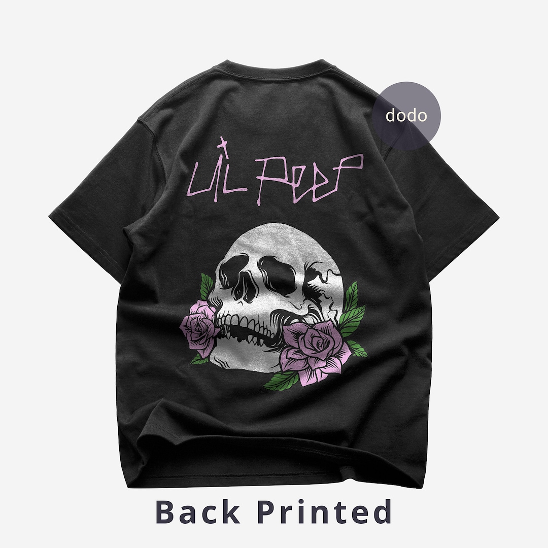 Premium Lil Peep Back T-shirt Lil Angel Single Falling Down Lil Peep ...