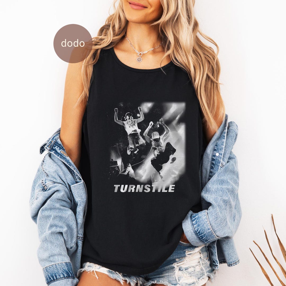 Premium Turnstile Tank Top - Rock Music Top - GLOW ON Album - Turnstile ...