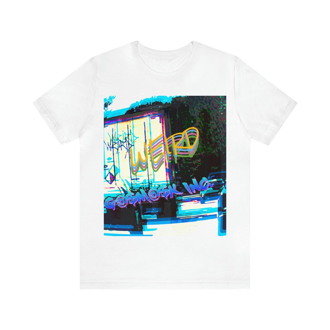 Truck Driving Trailer Weird Graffiti Vapor Wave Stoner Vision Shirt ...