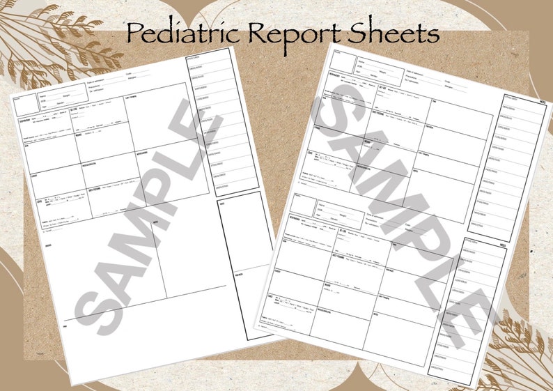 Pediatric Nurse Report Sheet Peds SBAR - Etsy
