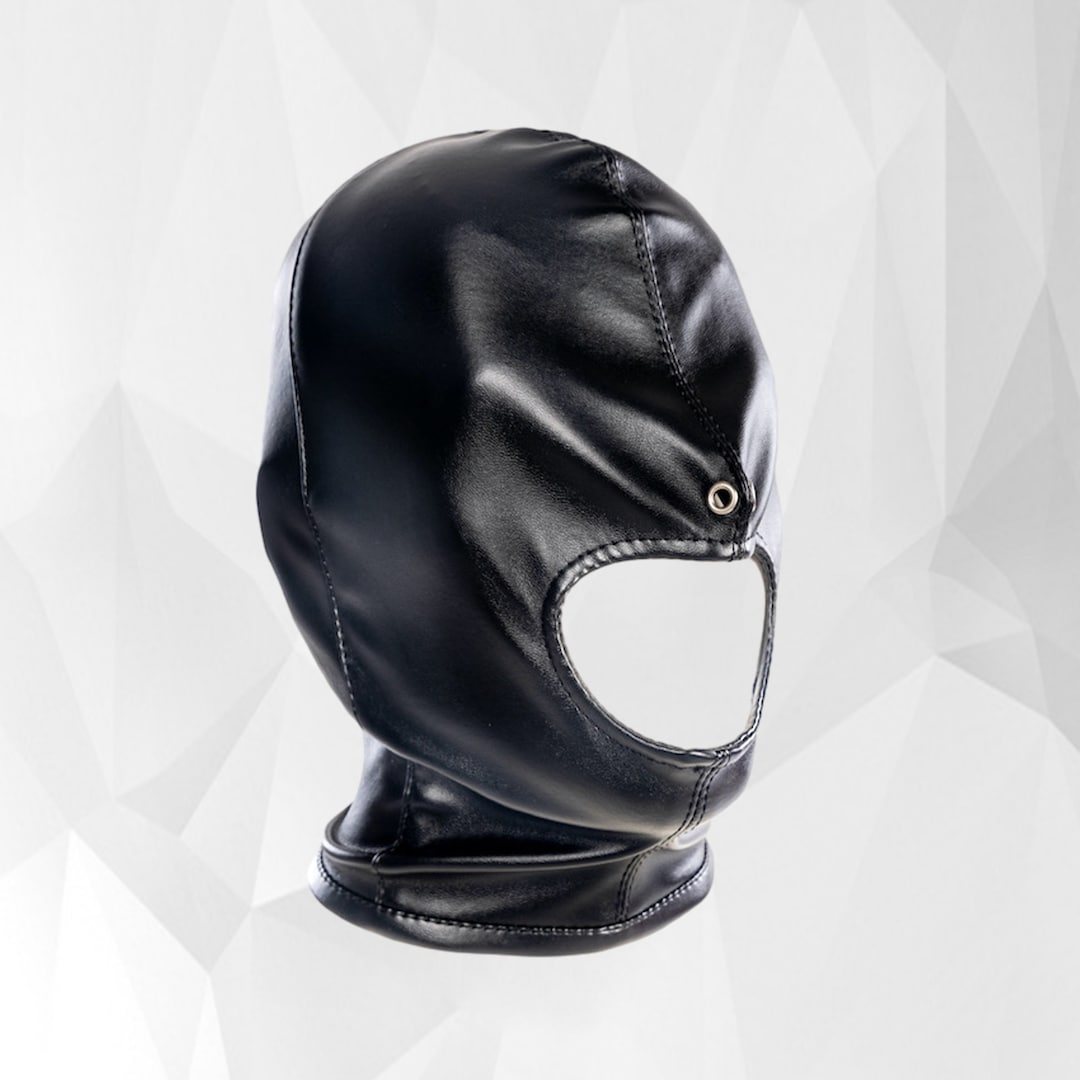 Open Mouth Restraint Hood BDSM Mask Slave Head Hood Mask - Etsy