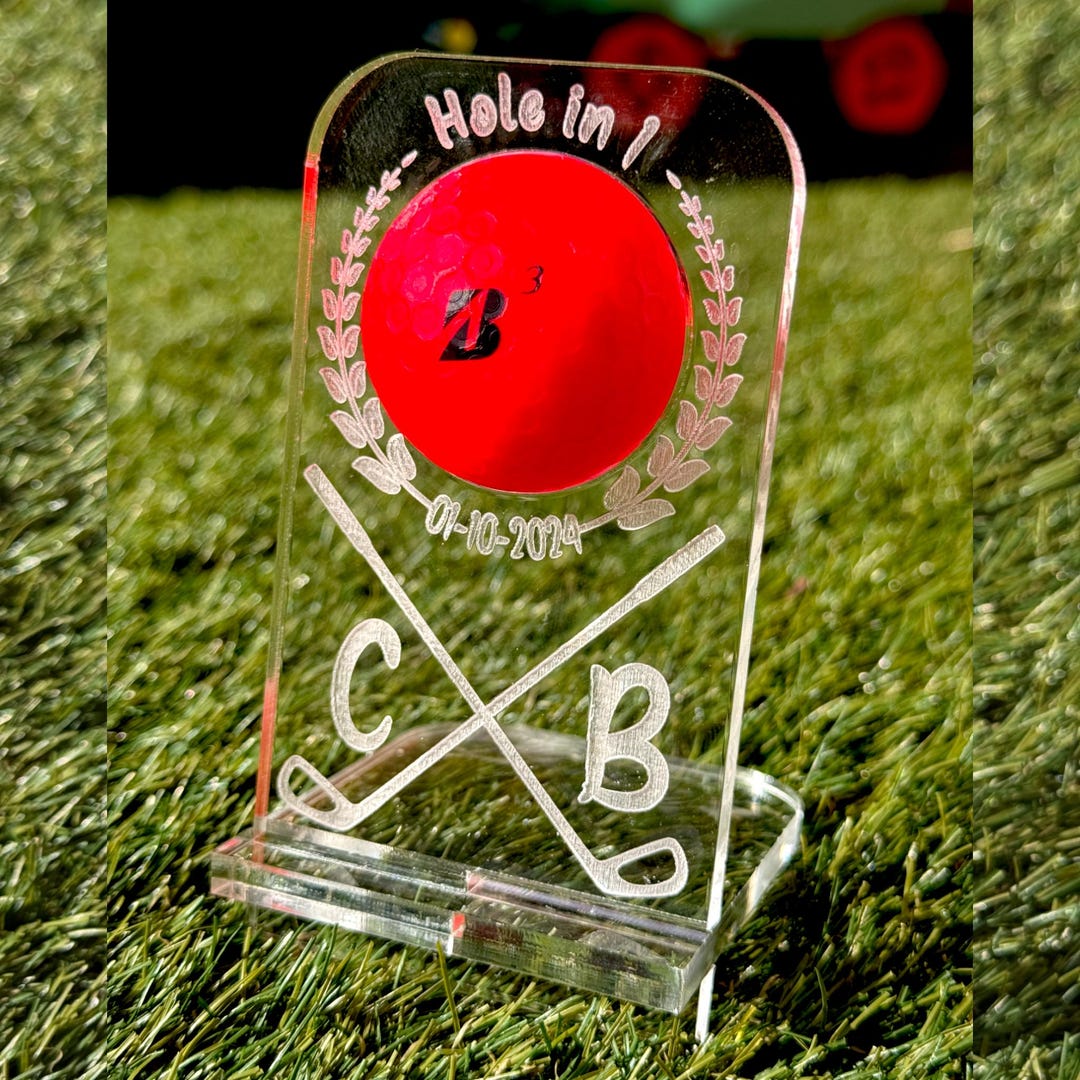 Personalised Golf Ball Holder Desk Tidy, Golf Ball Display, Golf Gifts ...