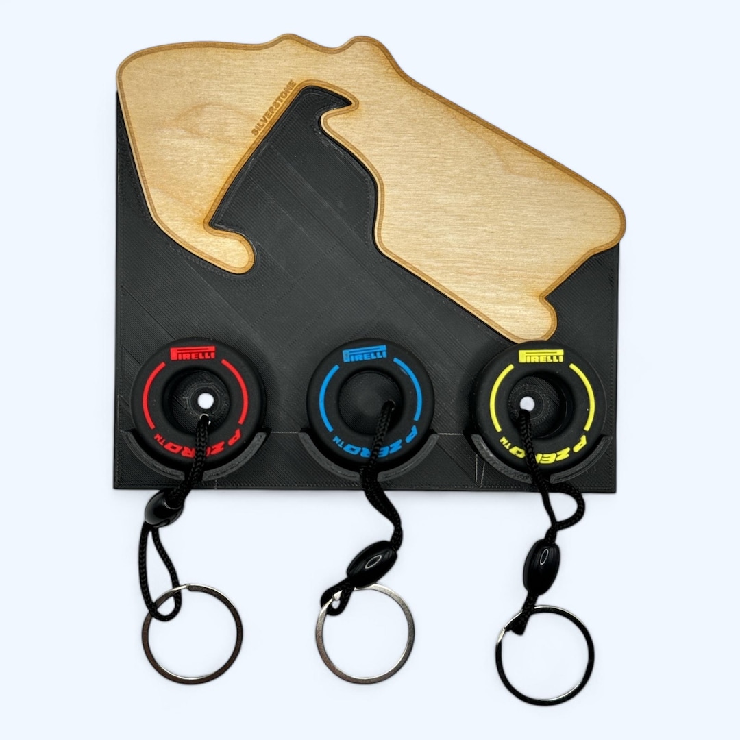 F1 Hanger Holder Wall Mounted Formula 1 Tyre Keyring Holder Laser ...