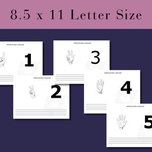 American Sign Language Numbers, ASL Flash Cards, ASL Digital Prints ...
