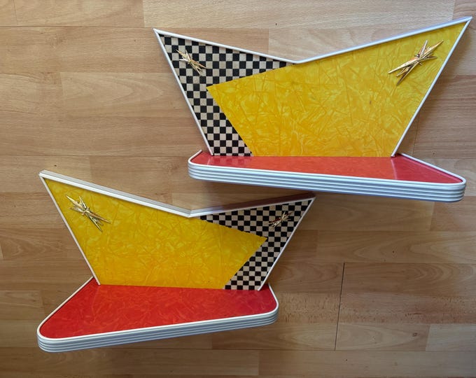 Pair of Atomic Age Figurine Knick Knack Tchotchke Shelves(2) : Vintage ...