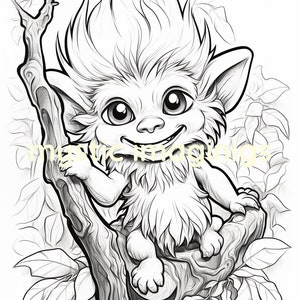 Printable Troll Coloring Pages for Kids. Twelve Colorings. Digital Pdf ...