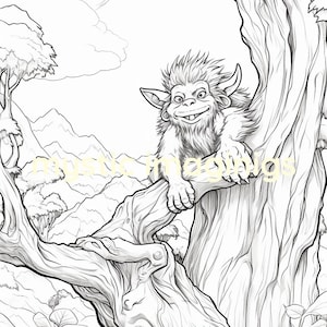 Printable Troll Coloring Pages for Kids. Twelve Colorings. Digital Pdf ...