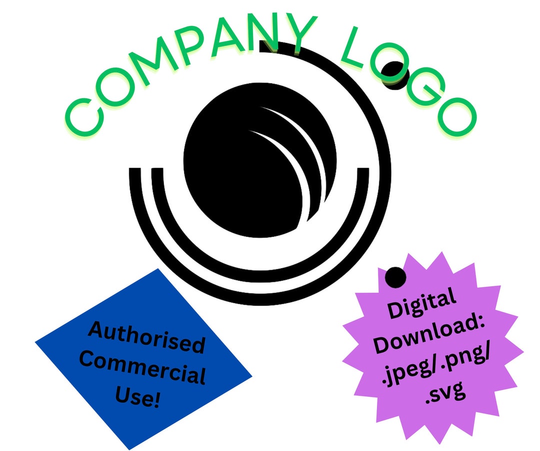 Logo for Commercial Use, Cosmic Space. Black and White. Solid Geometric ...