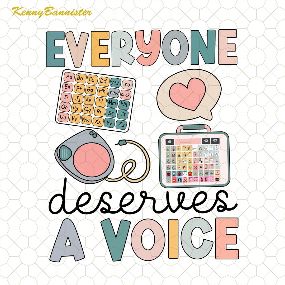 Everyone Deserves A Voice Png, Speech Pathologist Png, SLPA Speech ...