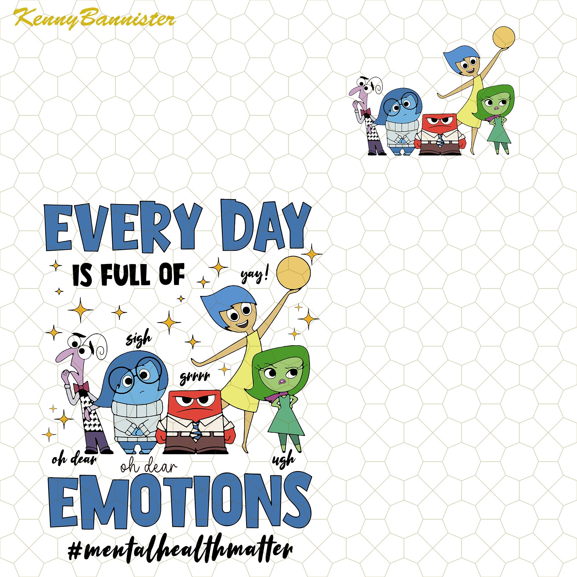 Every Day is Full of Emotions Mental Health Matter Png, in My Core ...