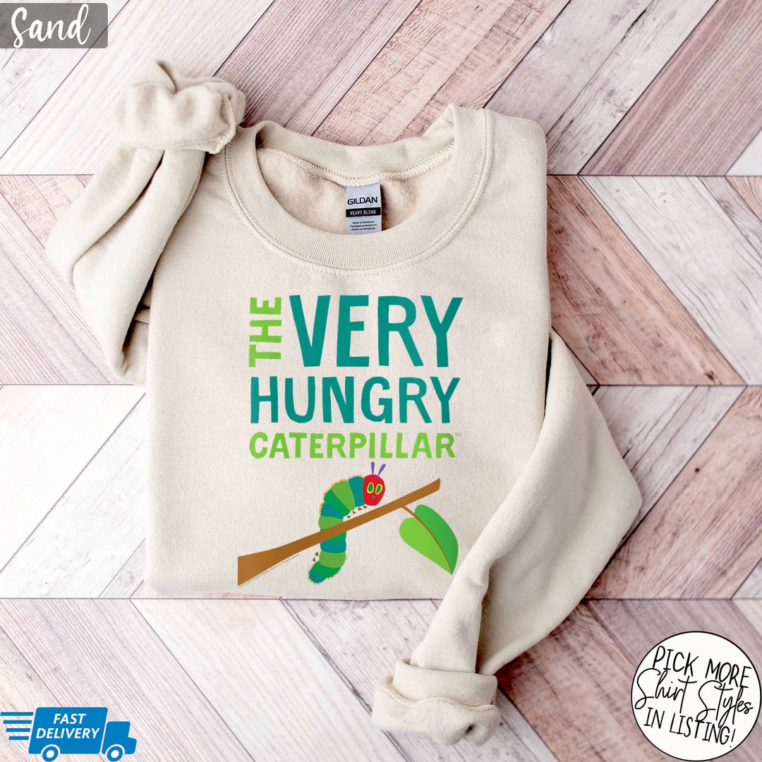 Funny Hungry Caterpillar Boys Girls Shirt, Children's Books Shirt, Funny Reading Book Shirt, in ...