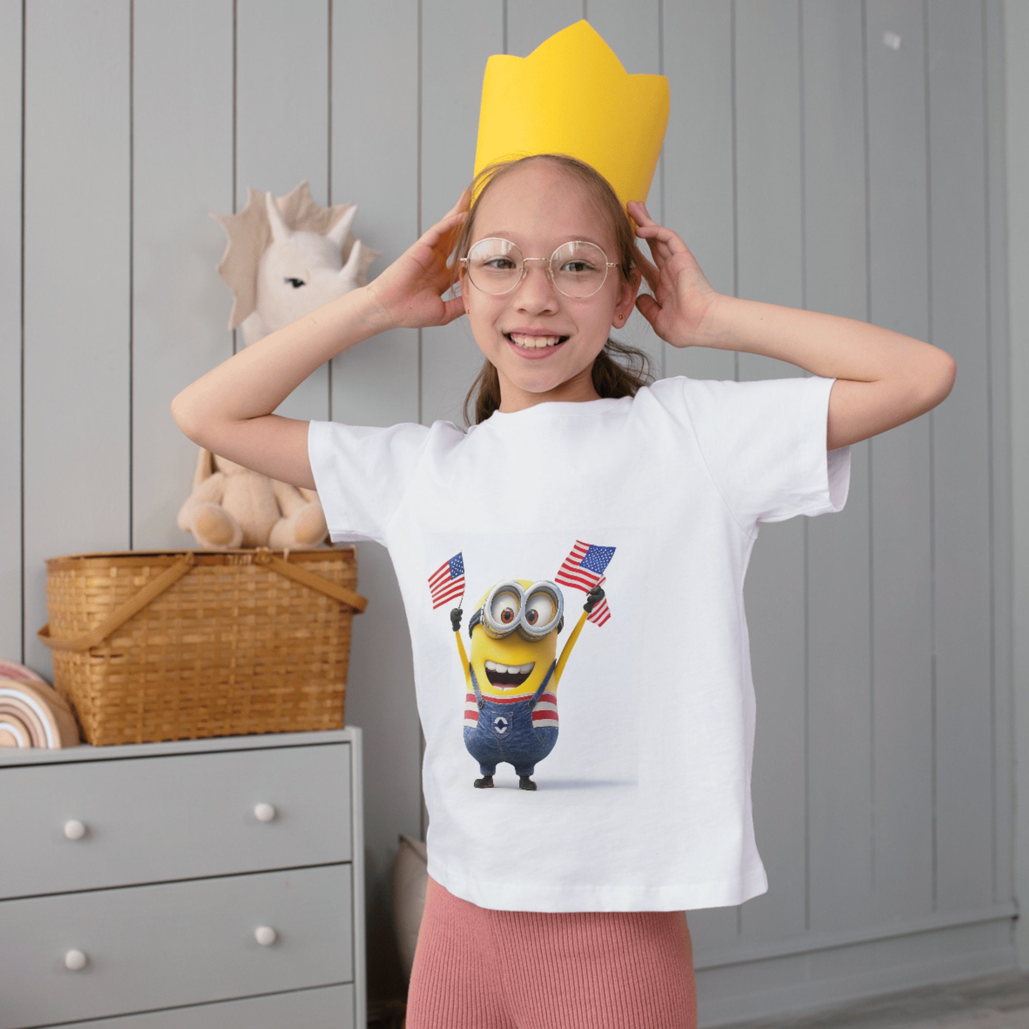 MINIONS USA Instant Digital Download, July 4th Party Decor, USA Minions ...