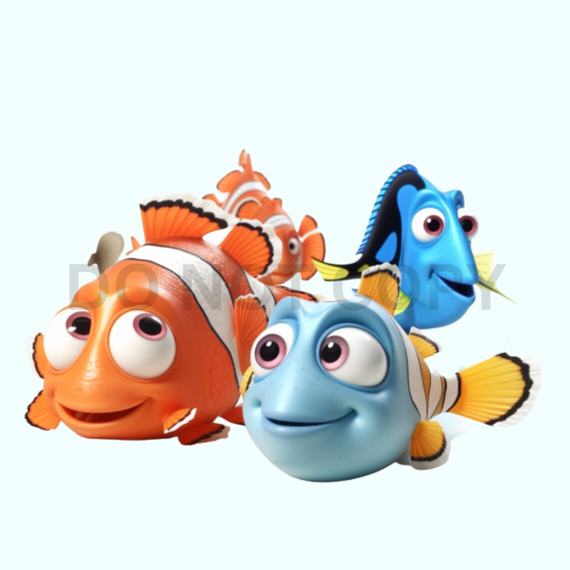 Nemo Inspired Alphabet Clipart Collection Fun ABC Fish Letters Kids ...