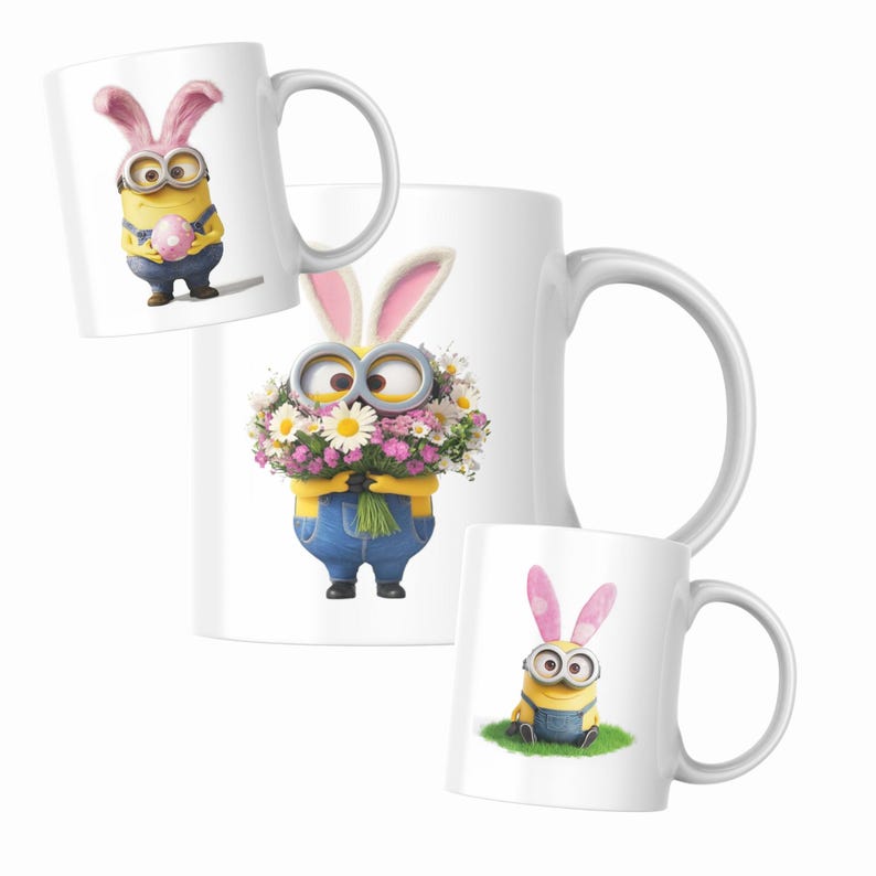 Easter Minionz Clipart Bundle | Spring Bunny Minionz PNG | Cute Easter ...