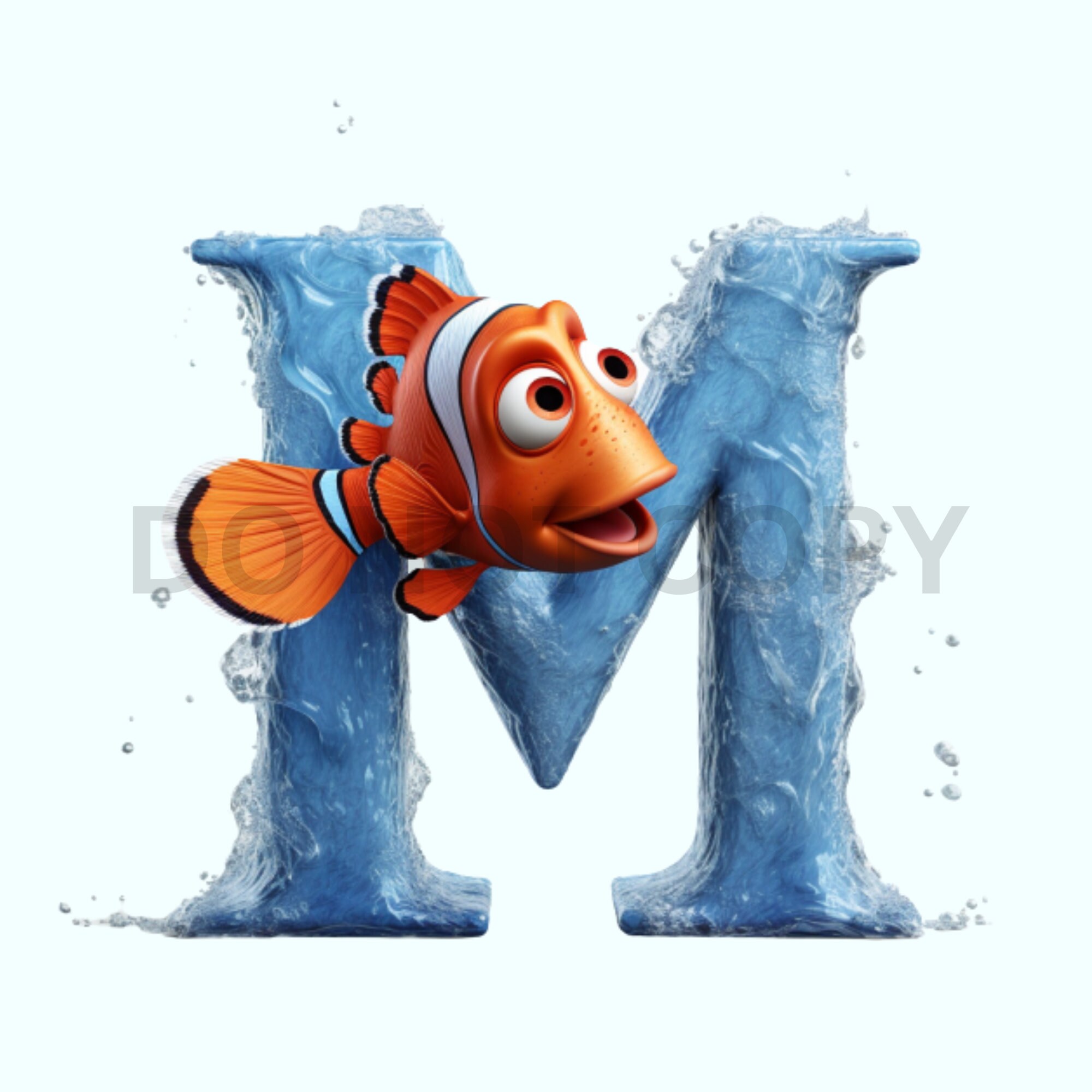 Adventurous Nemo Inspired Alphabet Clipart Collection: Dive Into Fun A ...