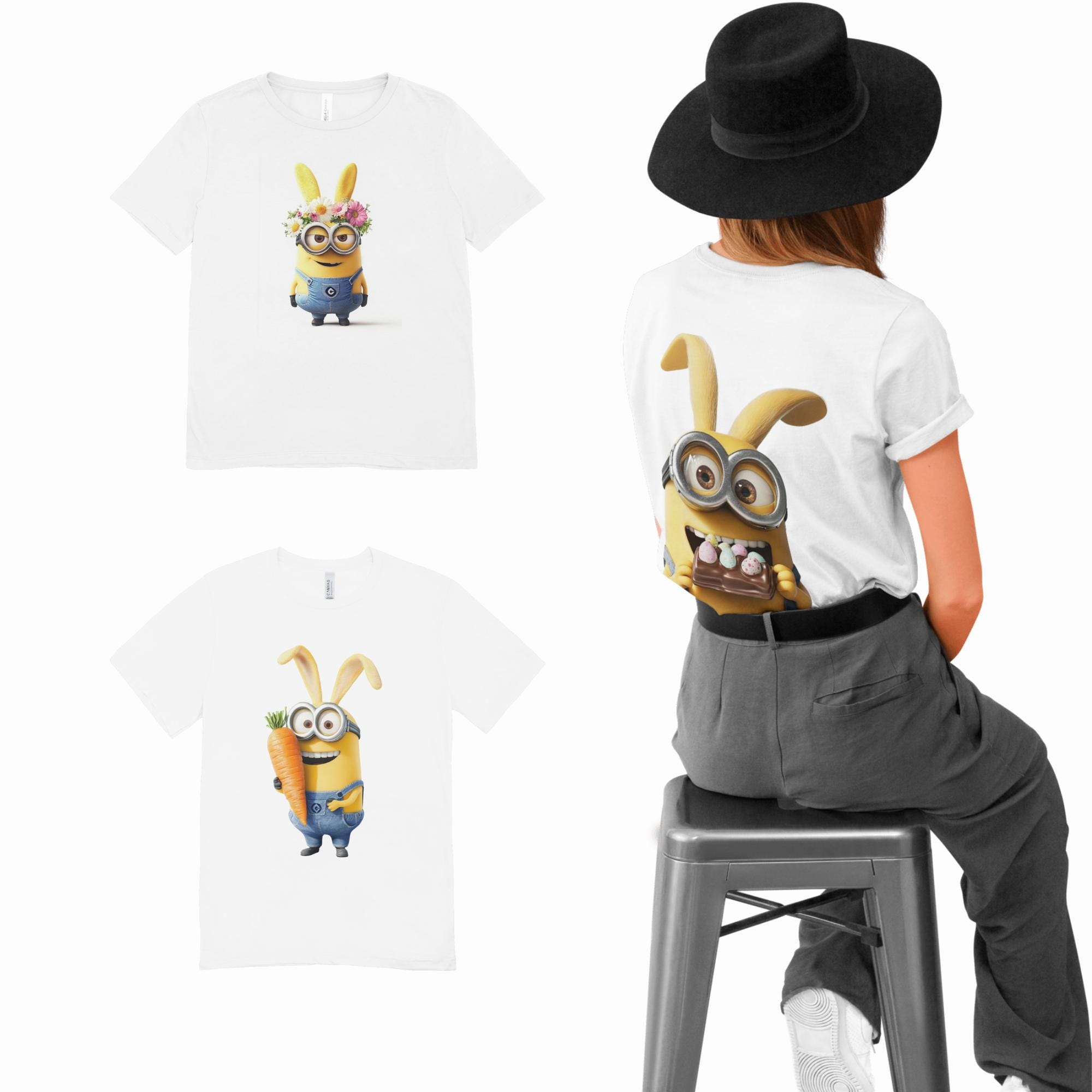 Spring Minions PNG Bundle, Despicable PNG Easter Minions PNG, Bunny ...