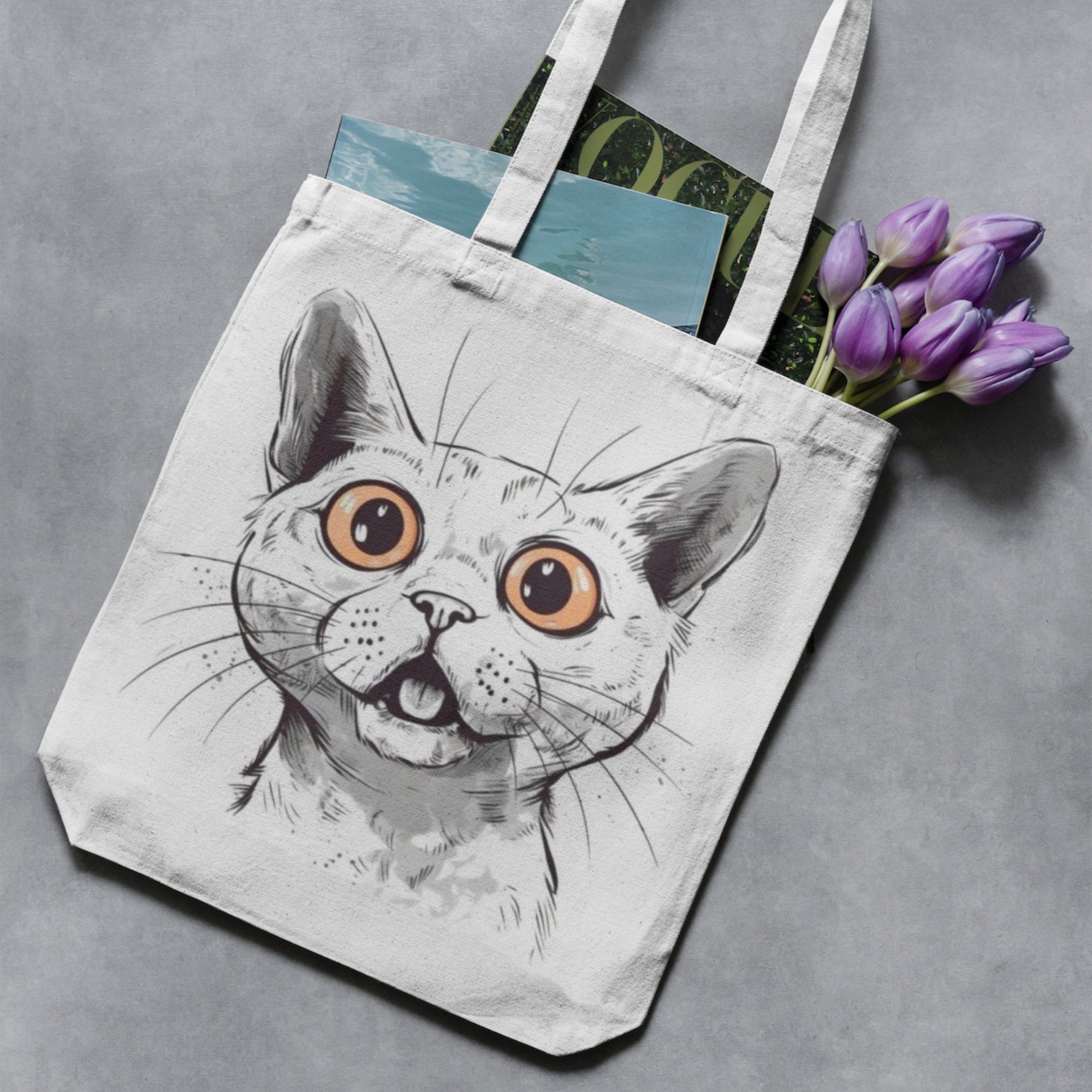 Surprised Cat Face SVG Bundle Surprised Cat Face Clipart Face ...