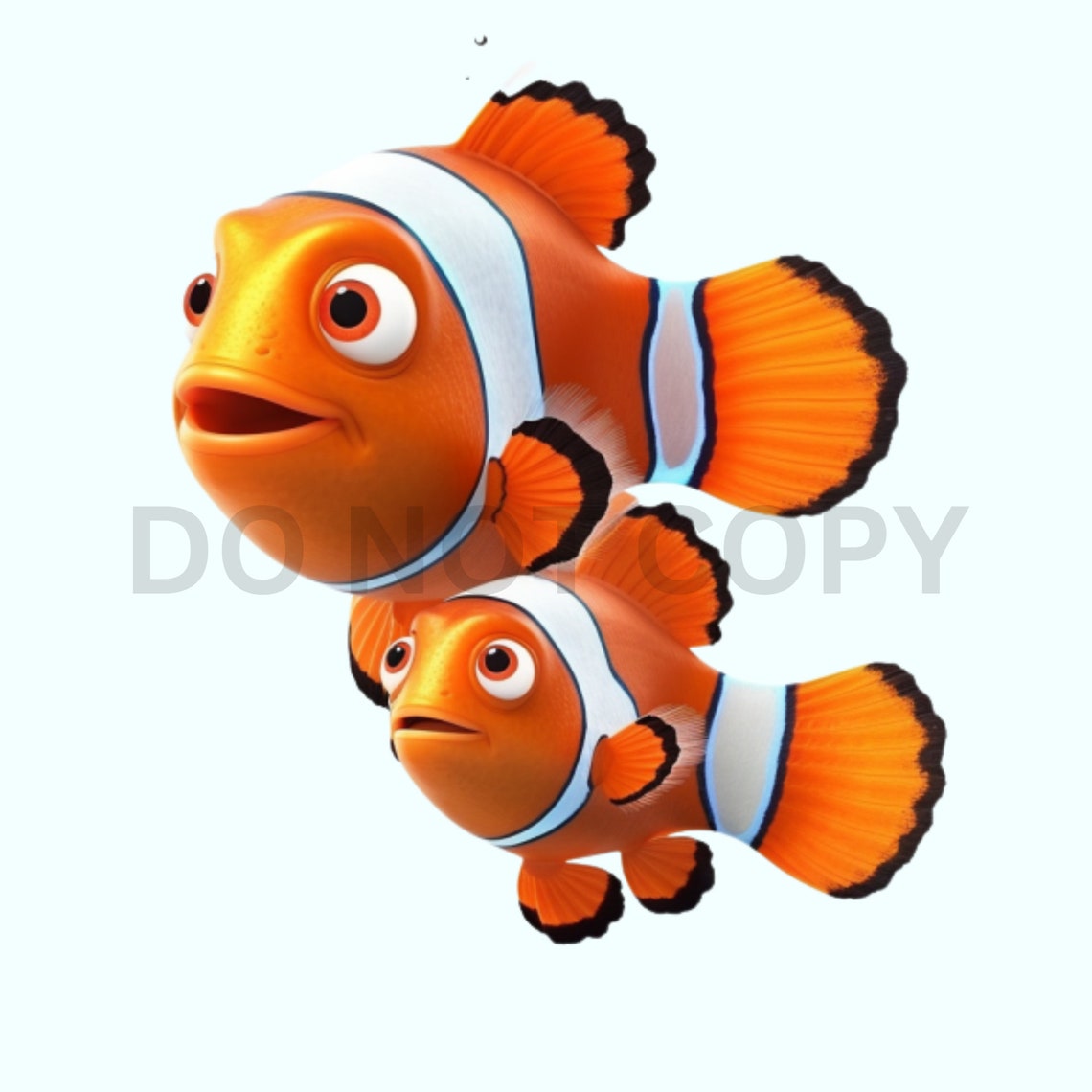 Nemo Inspired Alphabet Clipart Collection Fun ABC Fish Letters Kids ...