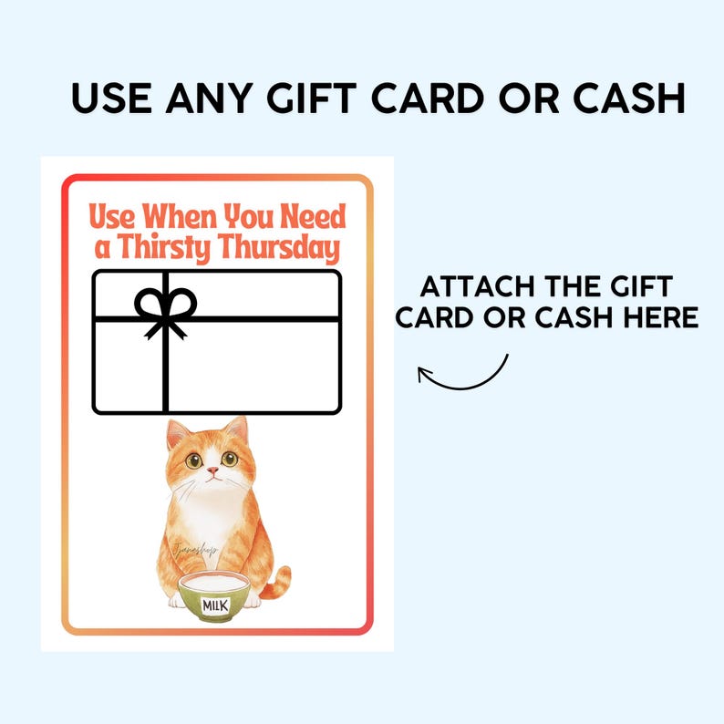 Editable Cat Birthday Gift Card Book: Canva Template (instant Download ...