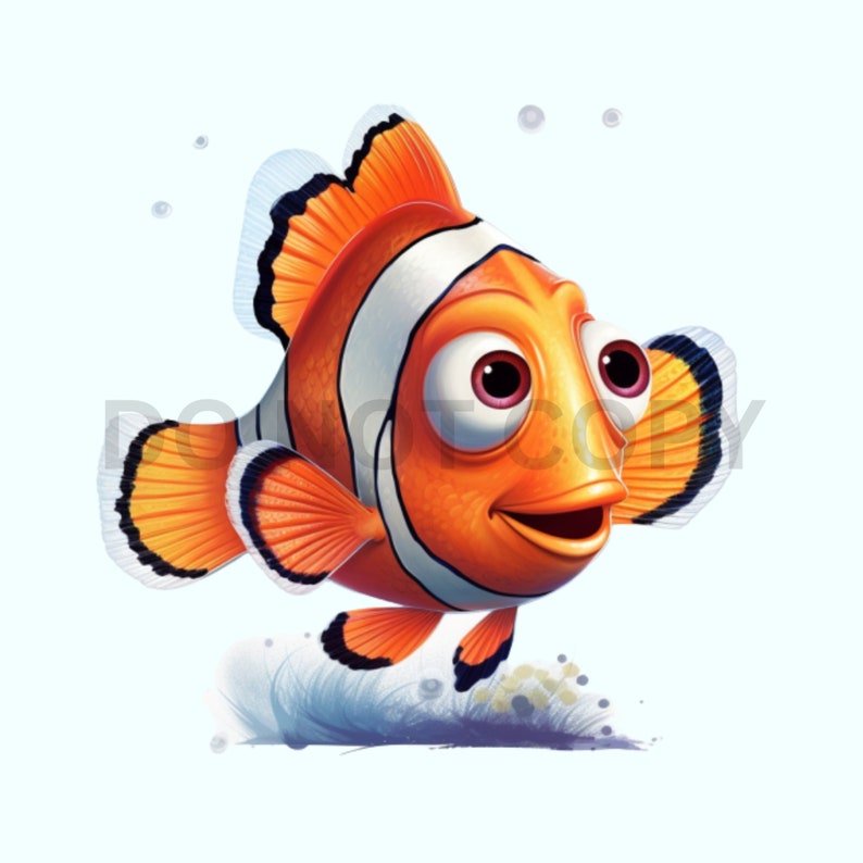 Nemo Inspired Alphabet Clipart Collection Fun ABC Fish Letters Kids ...